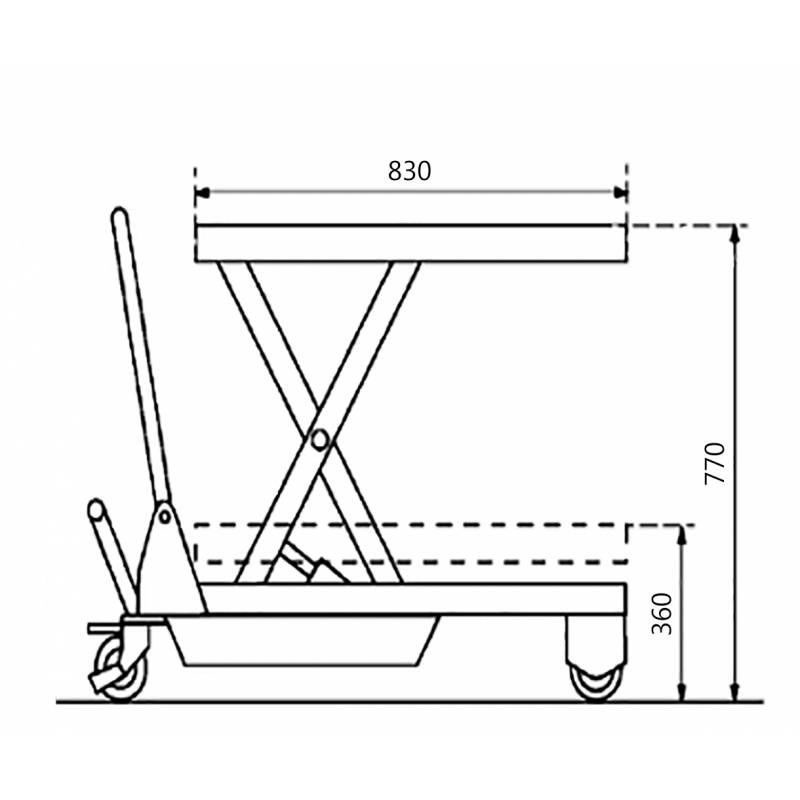 Self Leveling Spring Scissor Lift Table 210 Kg | Equipment Warehouse ...
