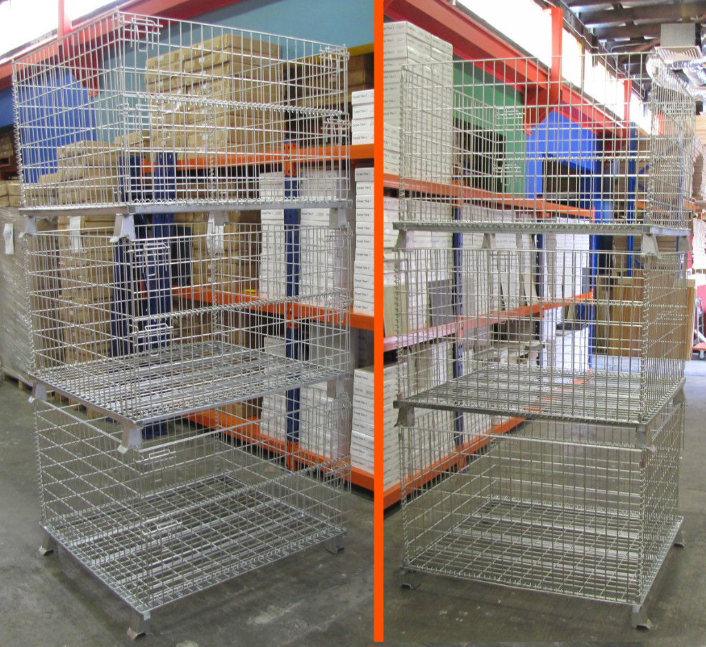 Wire Mesh Pallet : Wire Cage Pallet : Pallet Cage Wire Mesh : Bulk ...