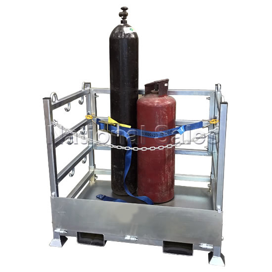 Gas Cylinder Storage and Transport Cage Flat Packed | Equipment ...
